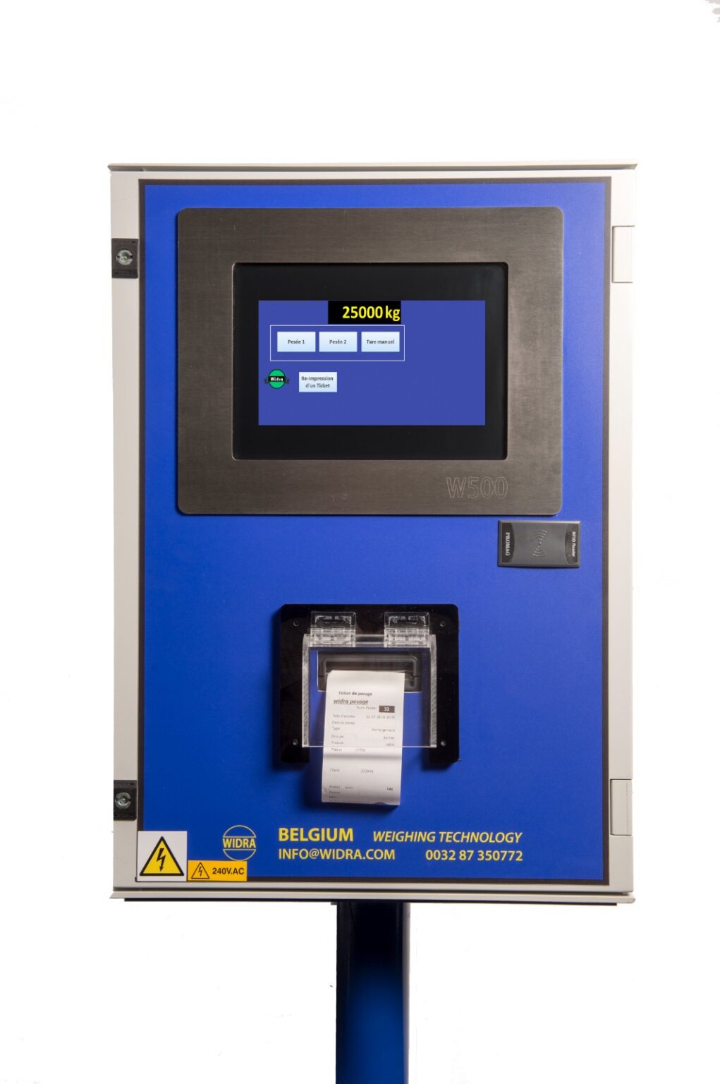 Bornes de pesage - Widra spécialiste du pesage en Belgique